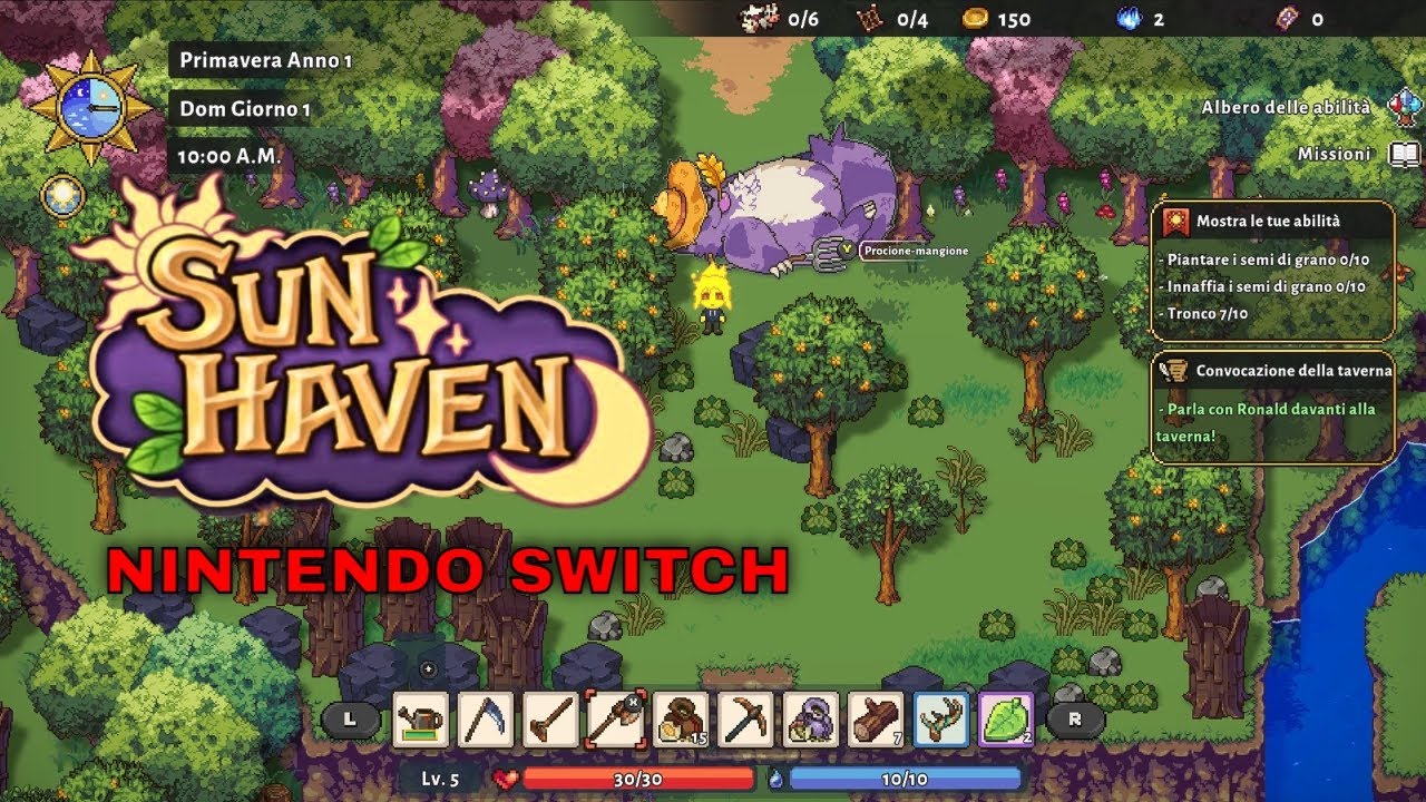 Sun Haven - Nintendo Switch gameplay release - we start /IT - YouTube