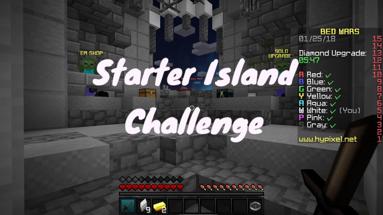 Starter island challenge - YouTube