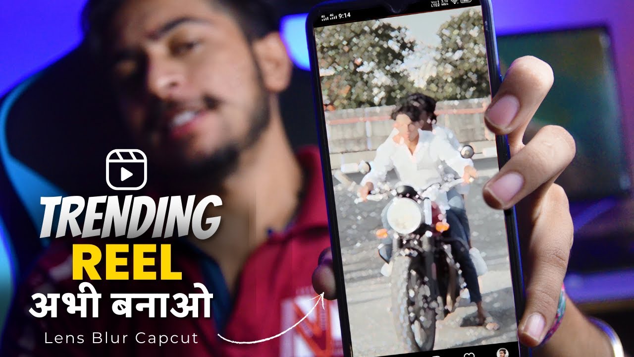 Instagram Trending Reel Editing Tutorial | Lens Blur Effect Reel ...