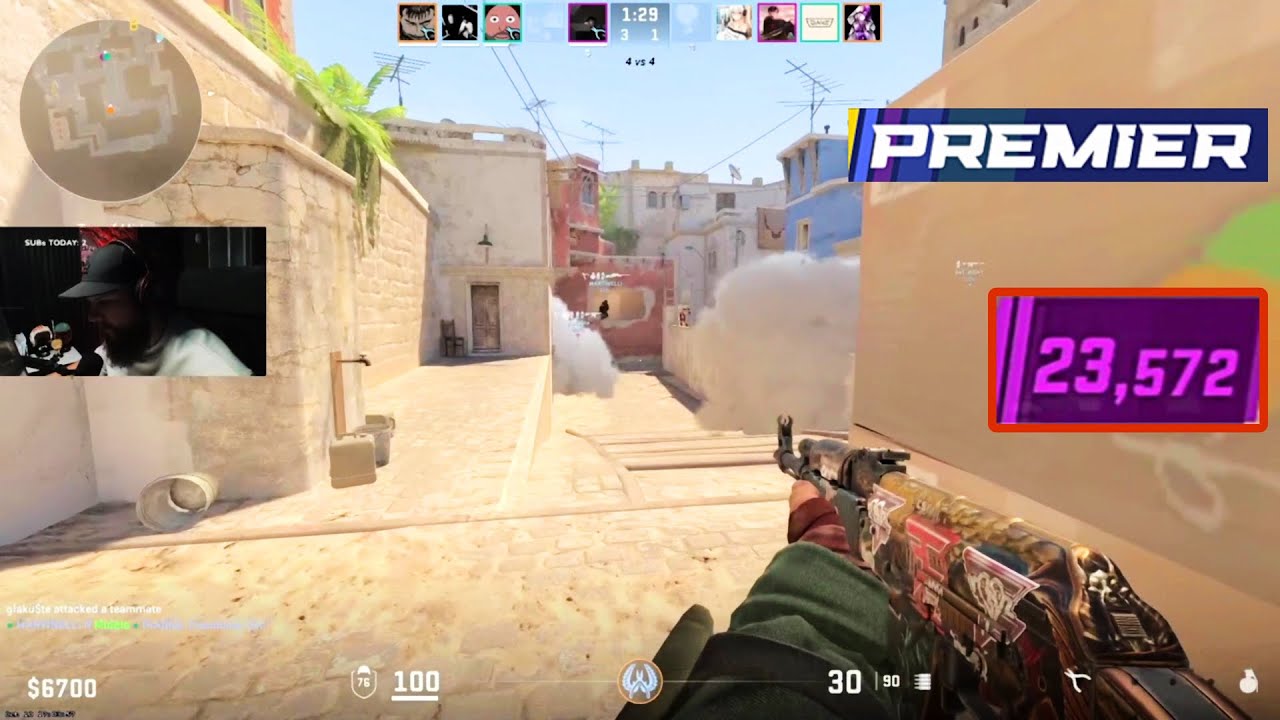 CS2/f0rest PREMIER 23,572 MIRAGE GAMEPLAY ( FULL MATCH VODS ) - YouTube