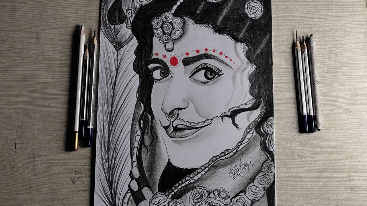 easy drawing of 😍sumedh mudgalkar as Gopadevi in Radha Krishna full ...