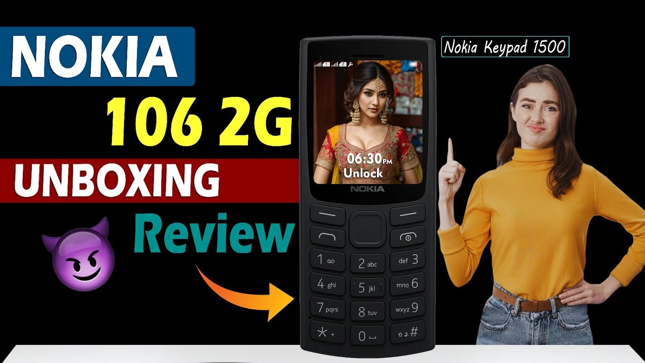 Nokia Cheapest Keypad Phone - Nokia 106 Unboxing & Review 😈 - YouTube