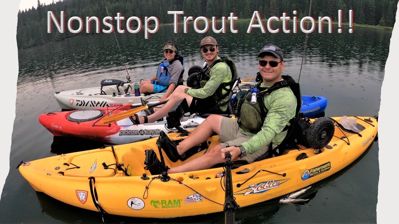 Kayak Fishing - Timothy Lake Trout - YouTube