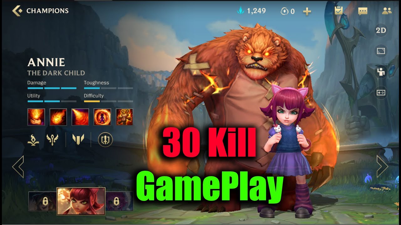 League of Legends: Wild Rift Annie IceXgame GamePlay 30 Kill - YouTube