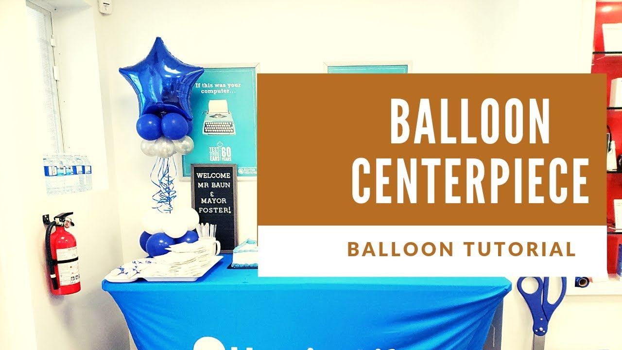 Simple Balloon Centerpiece | DIY Balloon Tutorial - YouTube