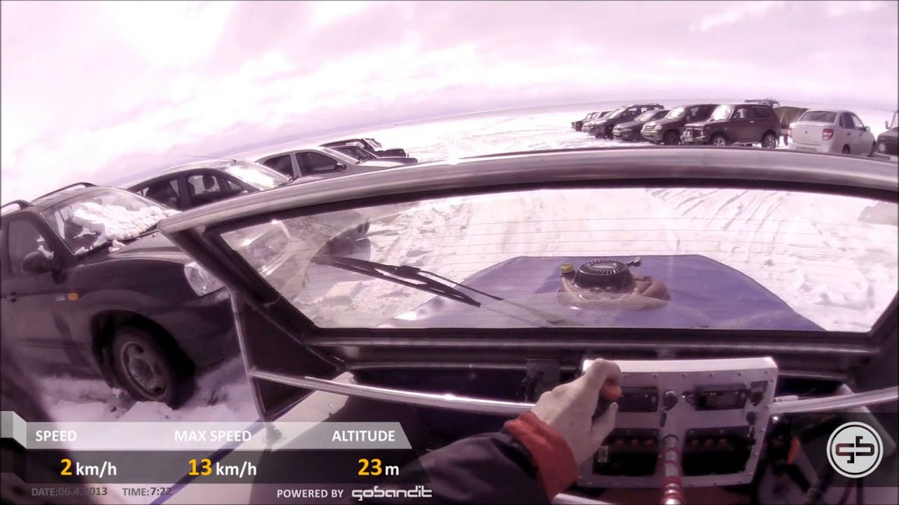 Первый выезд СВП Гром inflatable Hovercraft "THUNDER" Air Cushion ...