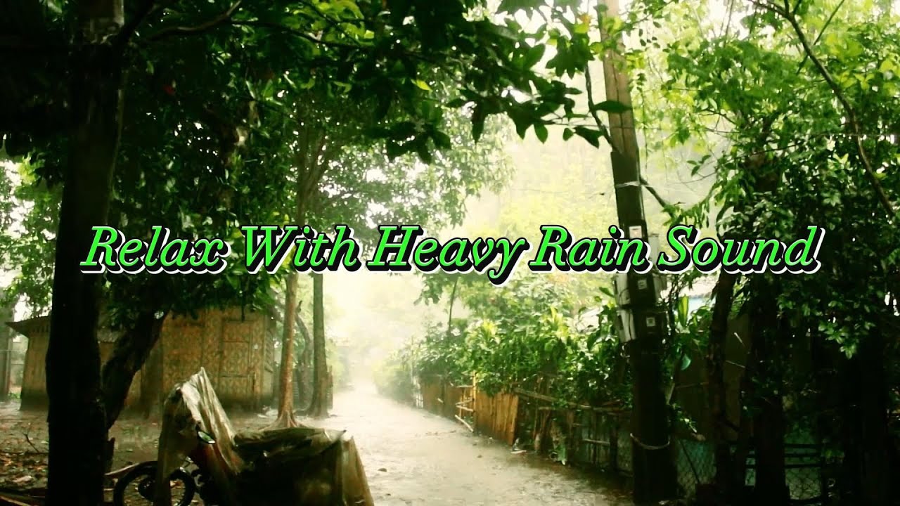 3 Hours Heavy Rain Sound | Relax-Calming | White Noise for Sleeping ...