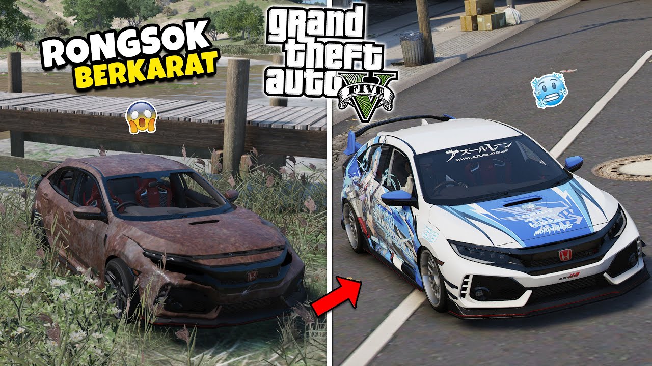 Aku Menemukan dan Restorasi Mobil Rongsok Berkarat! - GTA 5 Mod - YouTube