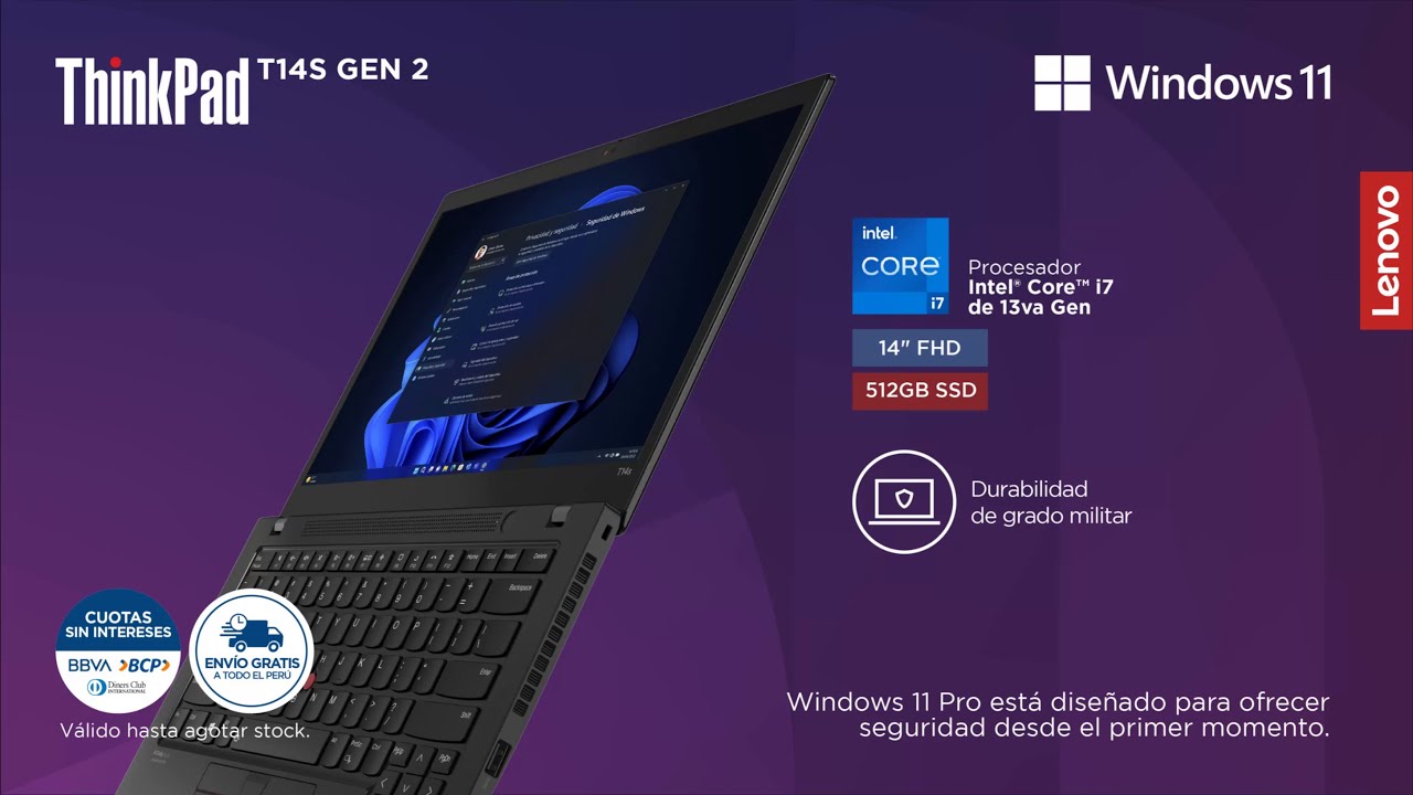 Thinkpad T14s gen 2: potencia en cada paso - YouTube