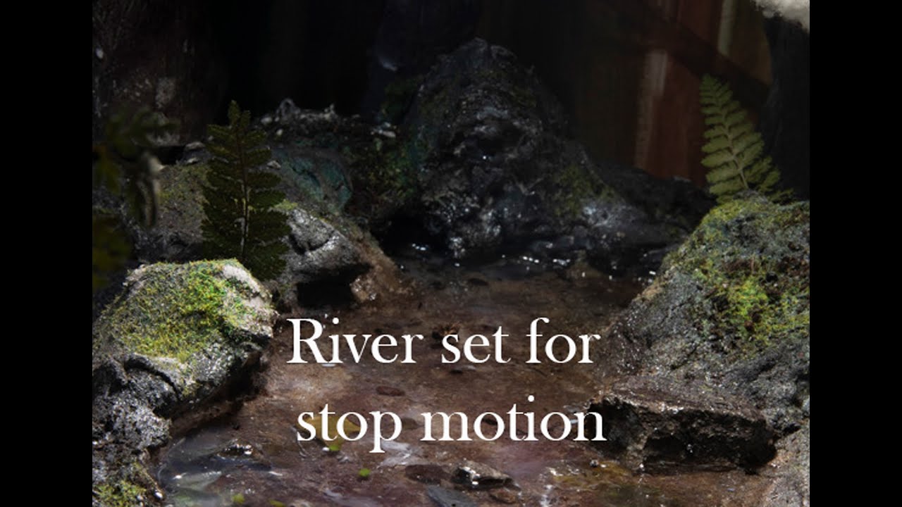 Making of: River Set for stop motion (using Vallejo still water effect ...