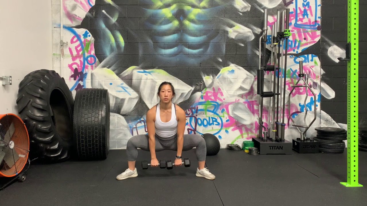 Dumbbell Sumo Deadlift to Upright Row - YouTube