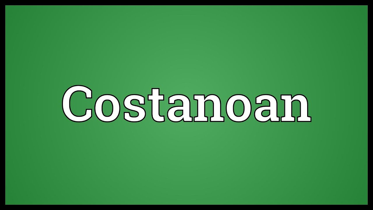 Costanoan Meaning - YouTube