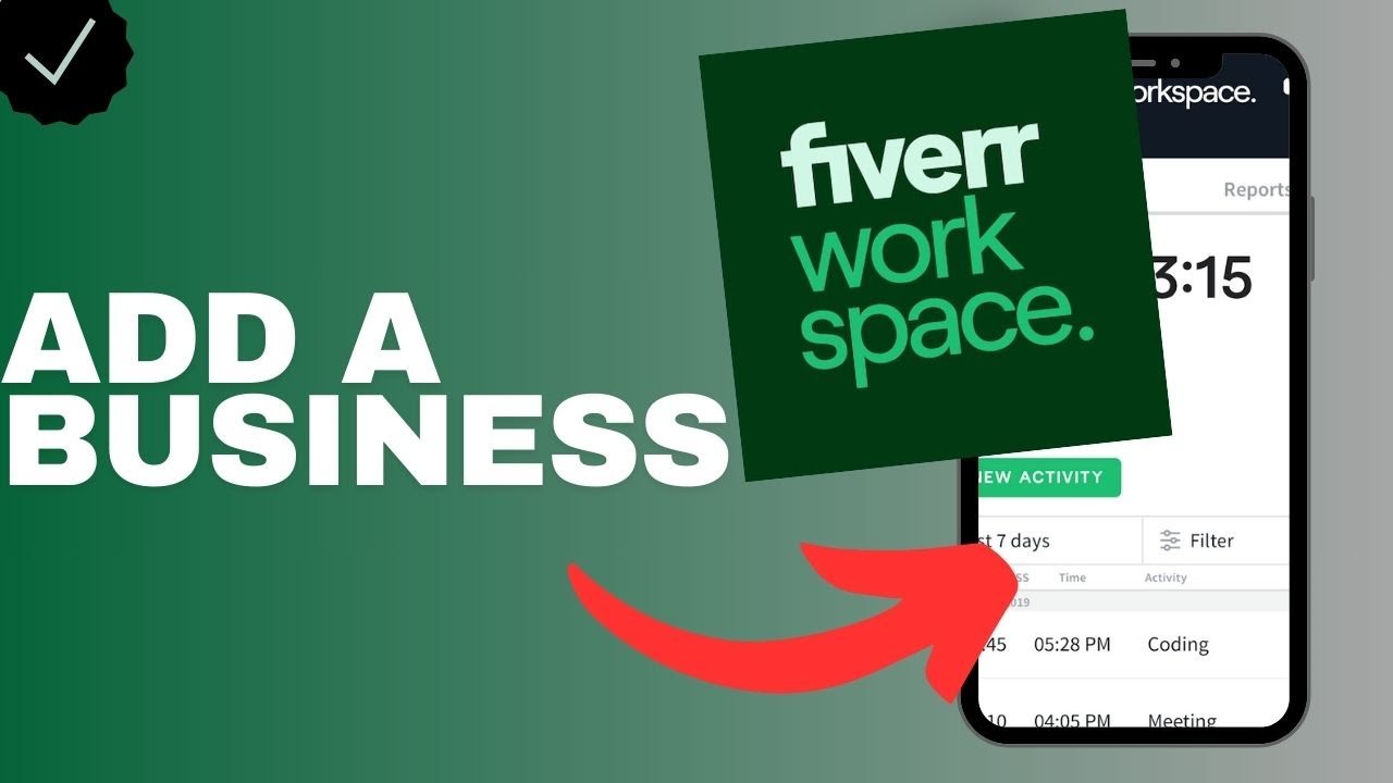 How to add a business in the Fiver Workspace app? - YouTube