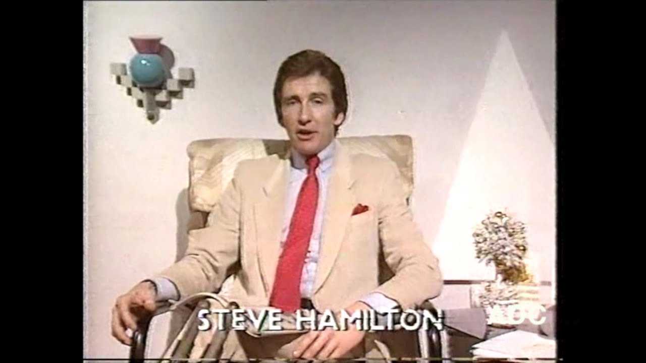 Scottish TV announcer Steve Hamilton in-vision 27th December 1986 - YouTube