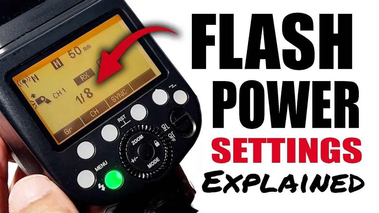 FLASH PHOTOGRAPHY: Flash Power Settings For Beginners - YouTube
