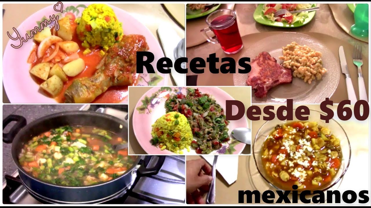 Menú muy económico!! $60 m.n. 5 porciones - YouTube