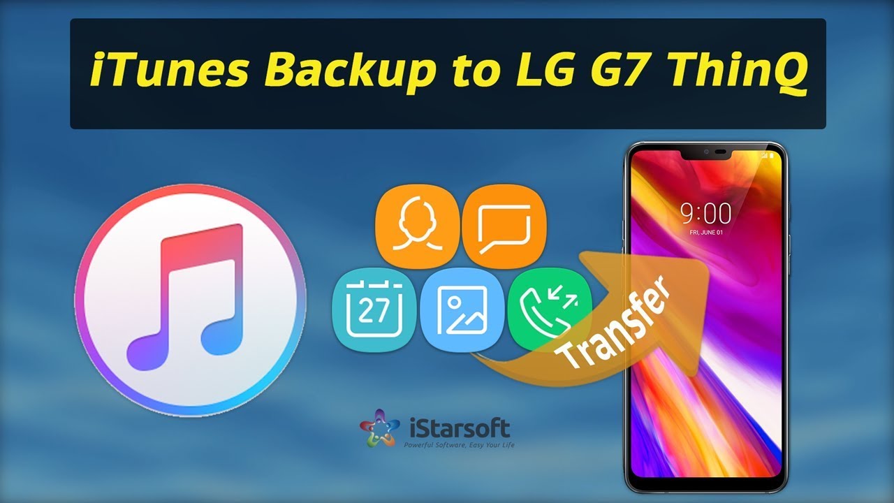 How to Restore iTunes Backup to LG G7 ThinQ - YouTube