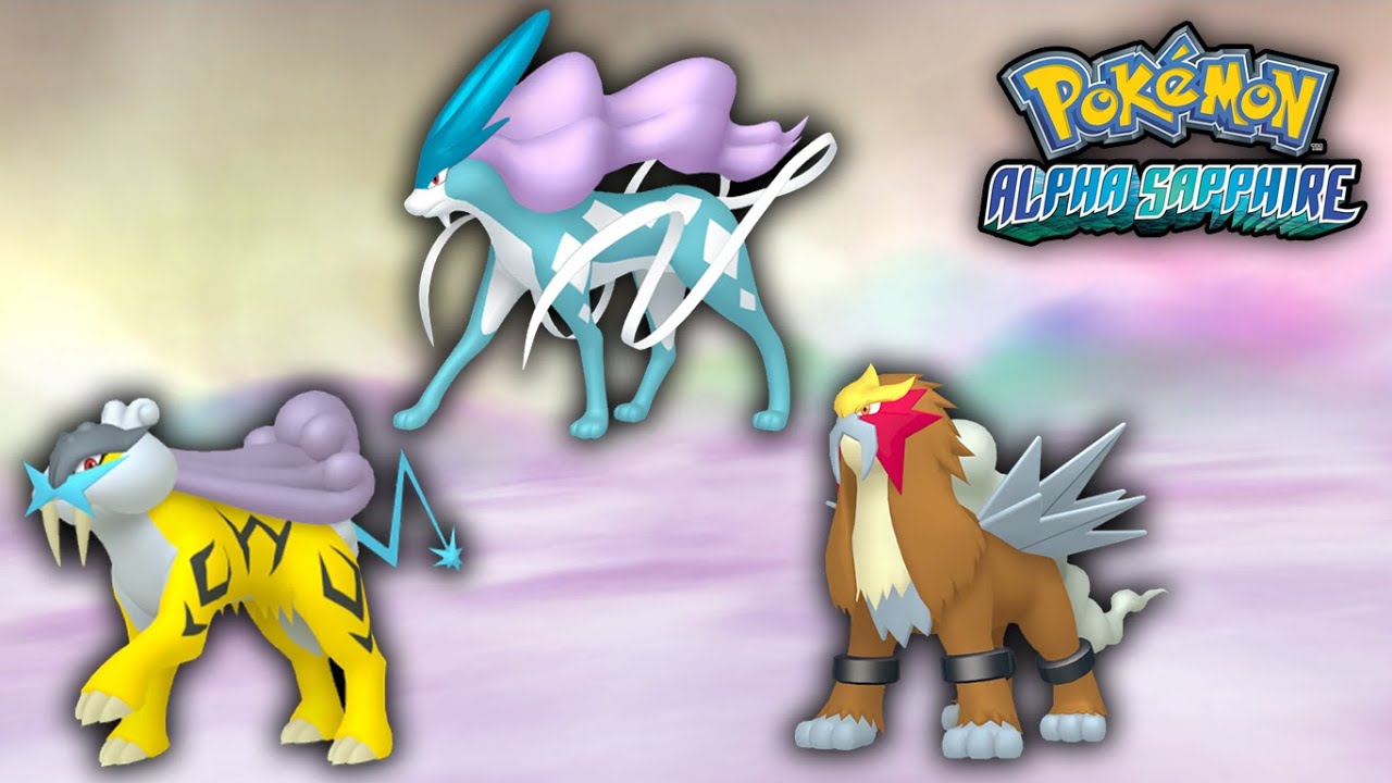 Raikou, Entei, Suicune | Pokemon Alpha Sapphire - YouTube