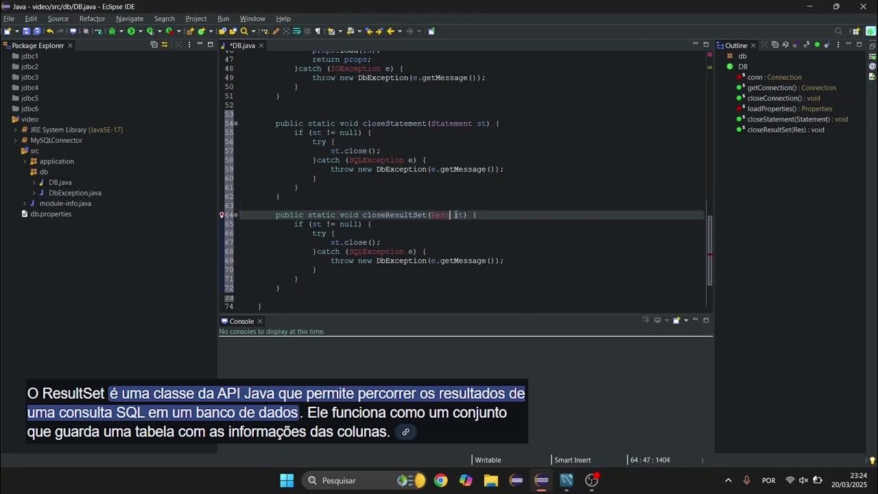 SELECT * JAVA - Como fazer um select com Java JDBC - YouTube