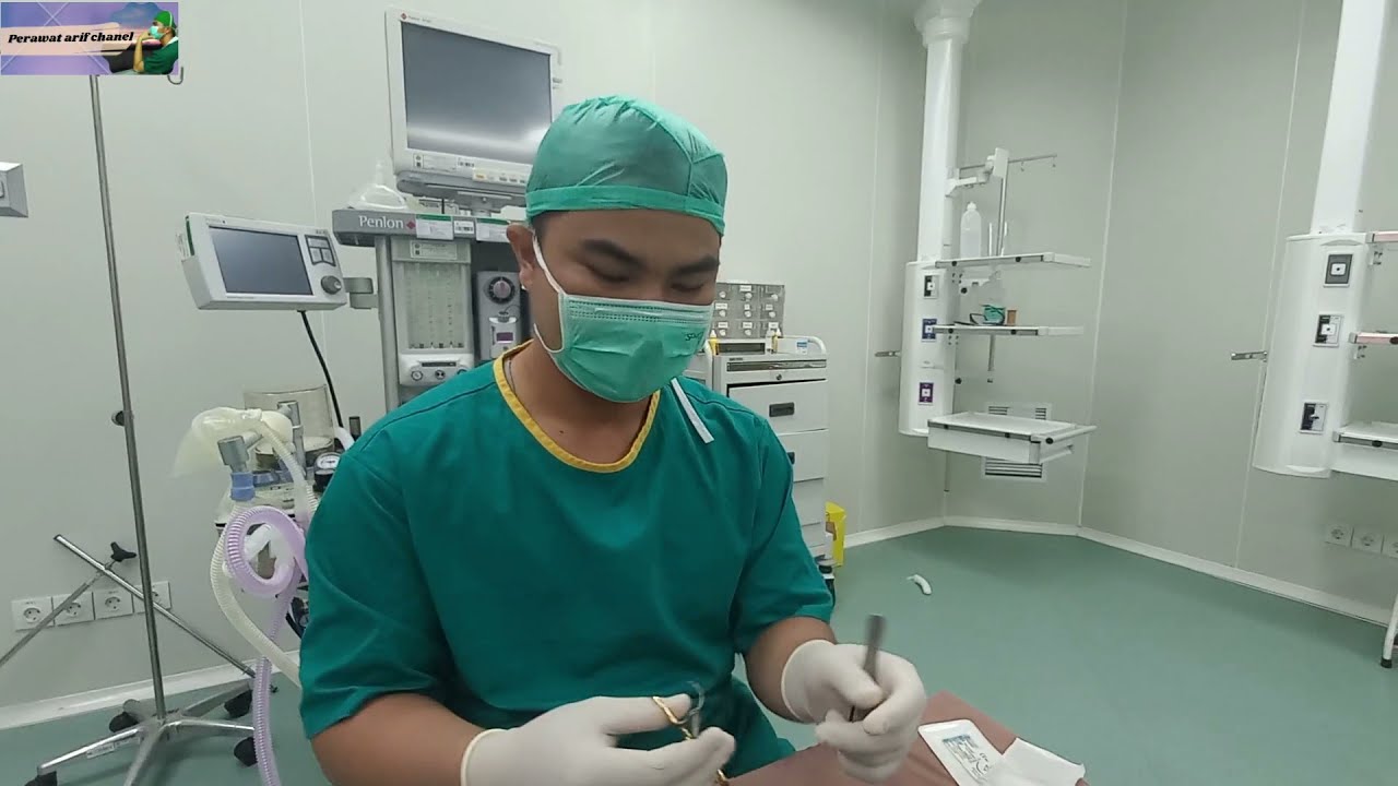 Teknik cara menjahit atau hecting // luka sayat // menjahit luka robek ...