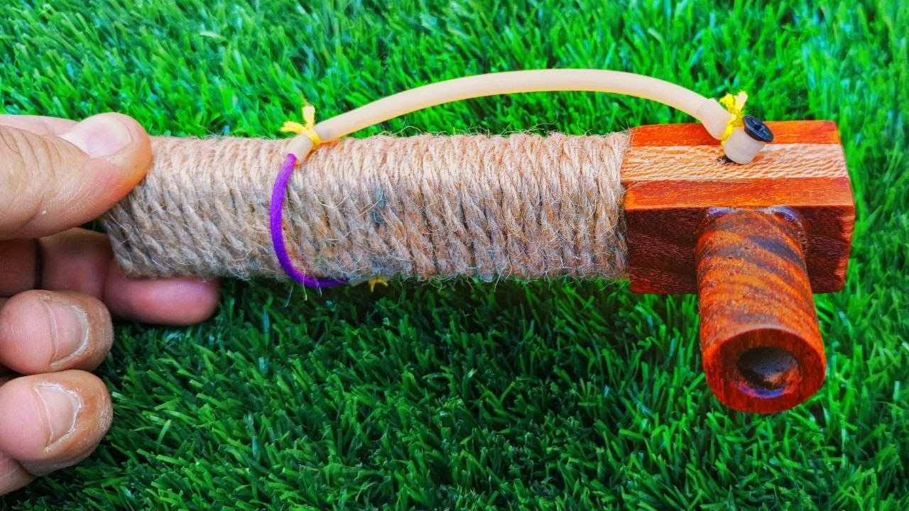 Make a different slingshot - DIY wooden crafted - YouTube