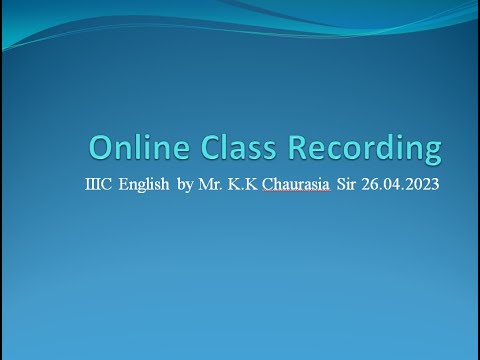 III C English 26 4 2023 - YouTube