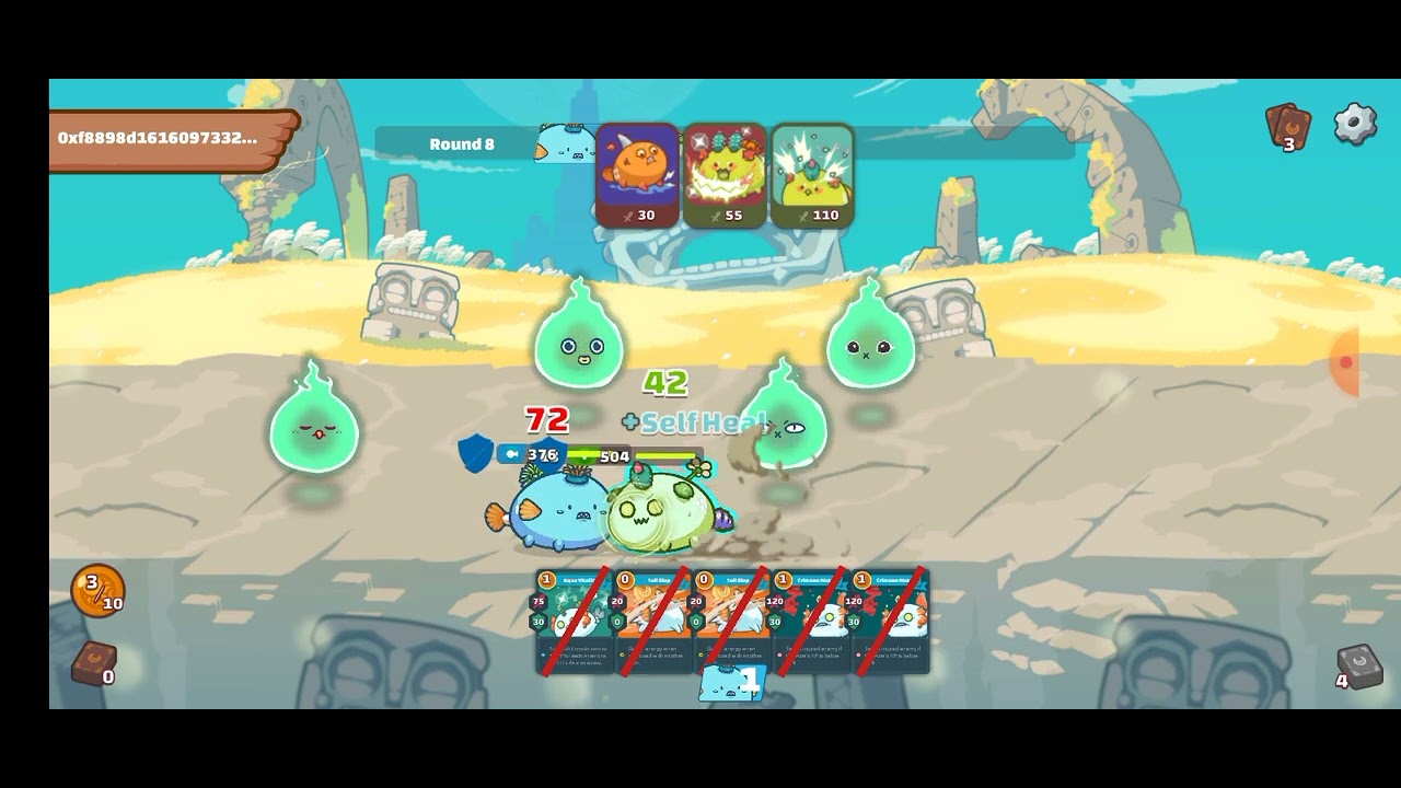 Axie blood moon curse battle for double anemones dagger bird - YouTube