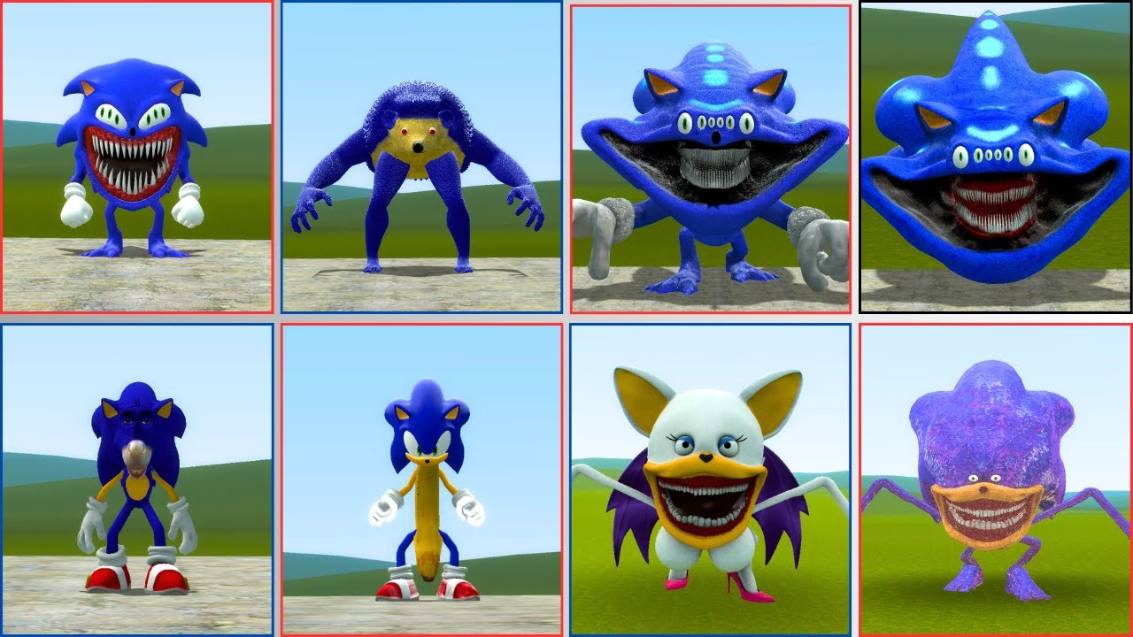CURSED SHIN SONIC FAMILY VS SCP-096 VS HUGGY WUGGY! Garry's Mod - YouTube