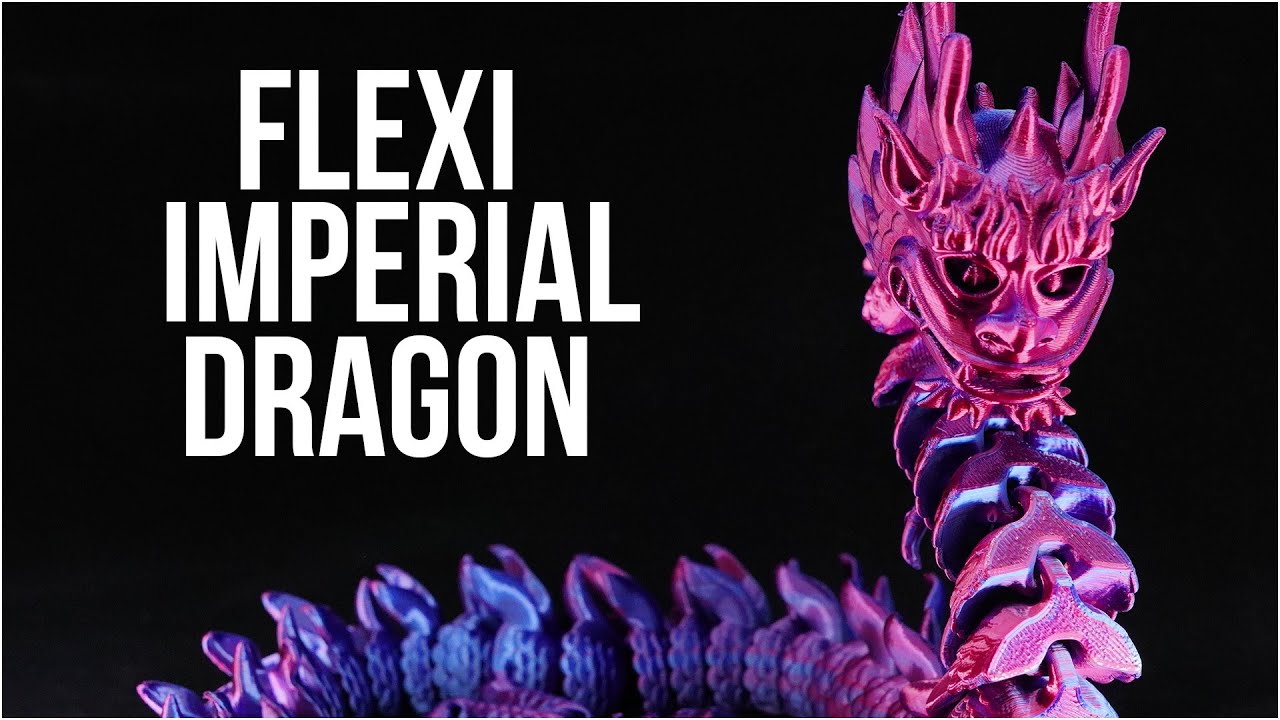 "Flexi Imperial Dragon" - MatterHackers Quantum Filament - 3D Printing ...