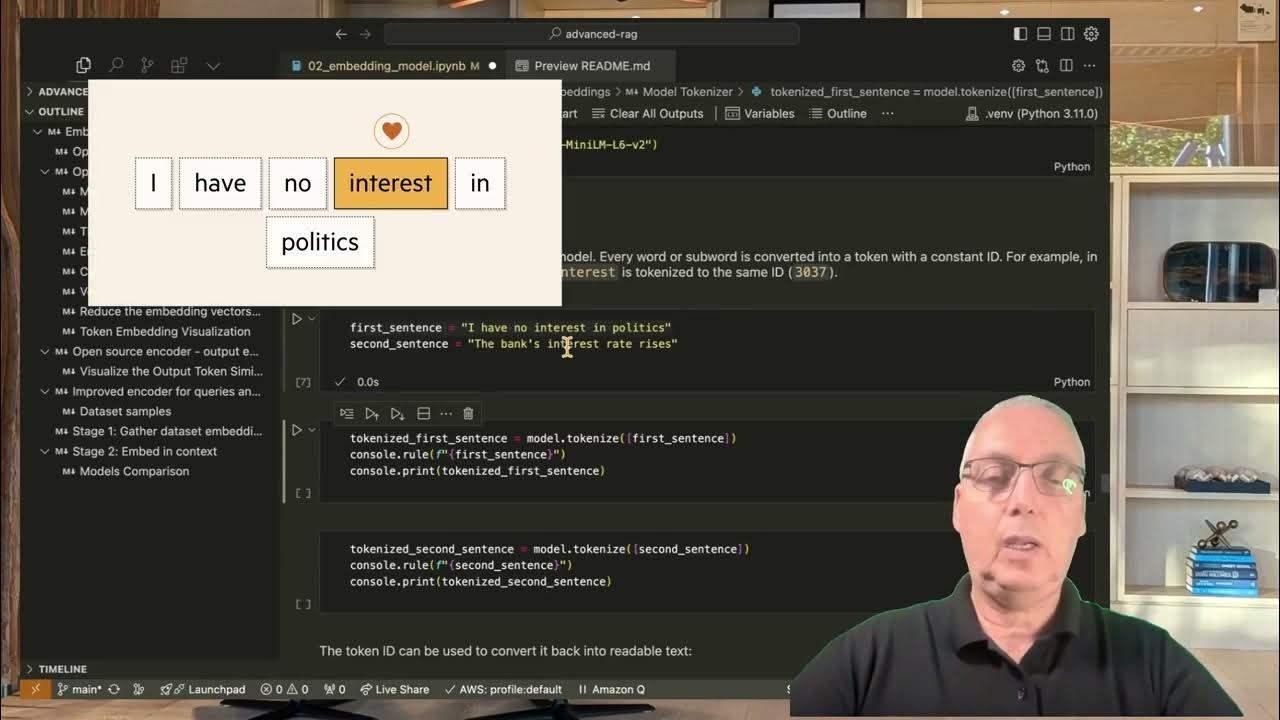 Embedding for RAG hands-on lab - part 1 - tokenization - YouTube