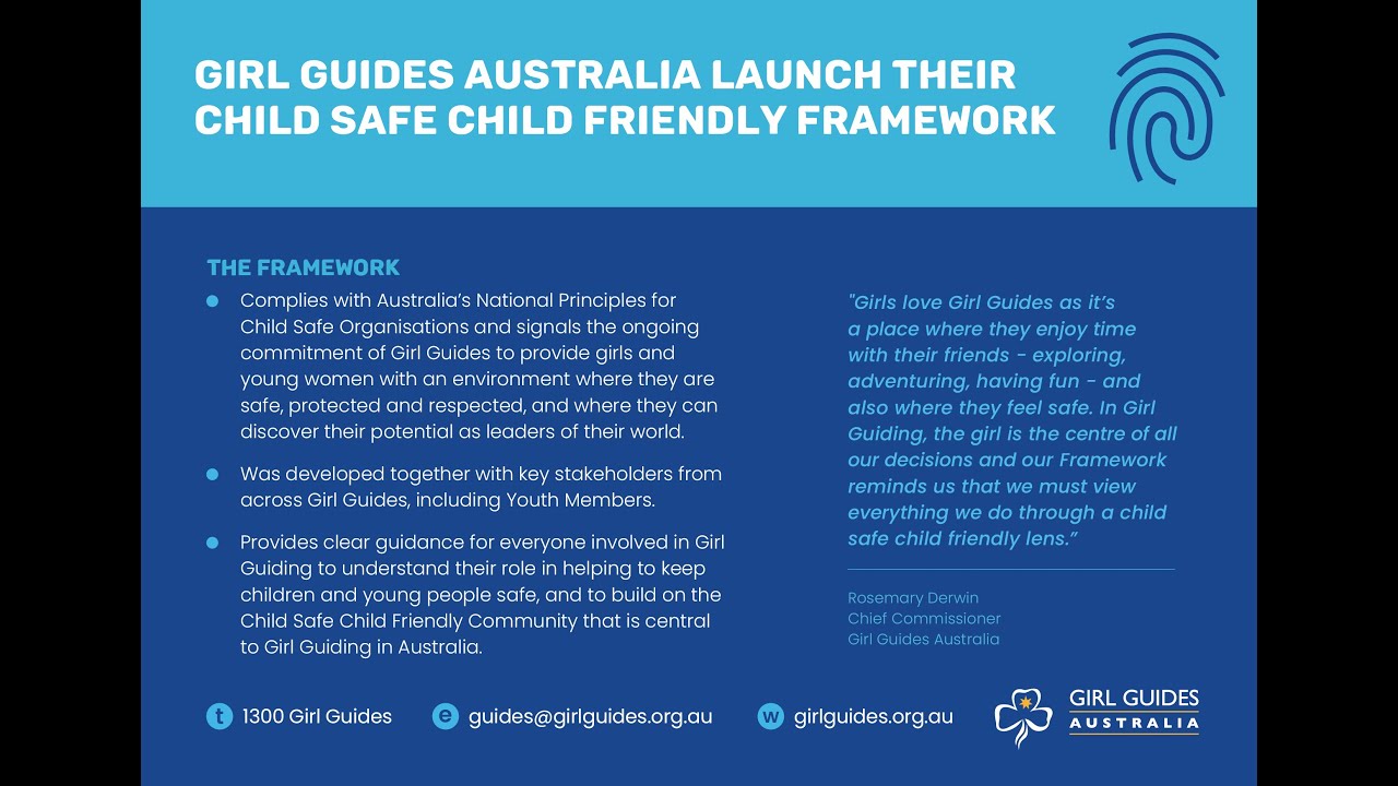 Girl Guides Australia launch Child Safe, Child Friendly Framework ...