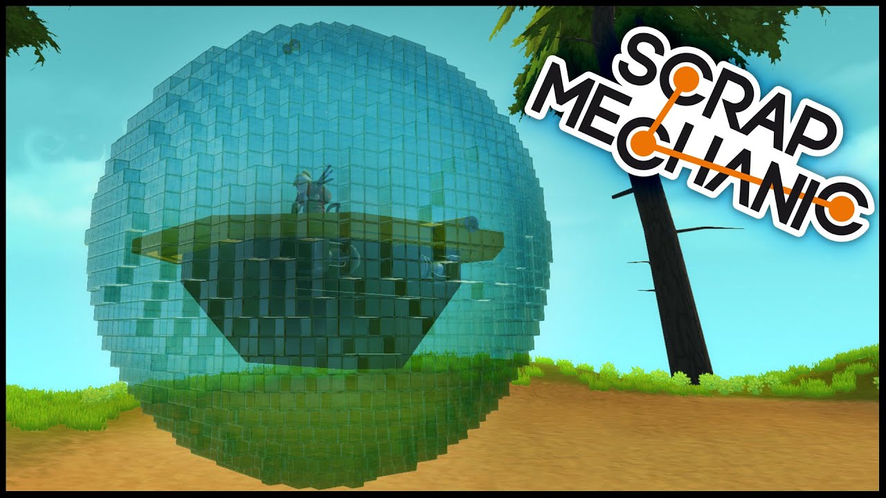 GIANT GLASS BALL, Flying Pokeball, Segway Thing, & More! Scrap Mechanic ...