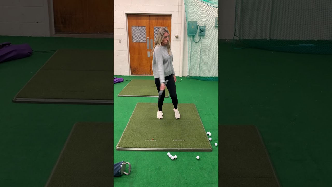 PGA Portfolio - Level 1 - lesson # 3 with Kenzy D - first three swings ...