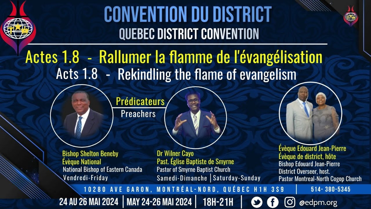 Retransmission : Convention de district 25 Mai 2024 - YouTube