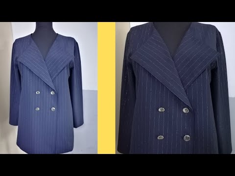 Astarsız ceket dikimi - Mendil yaka ceket dikimi - Ceket yapımı