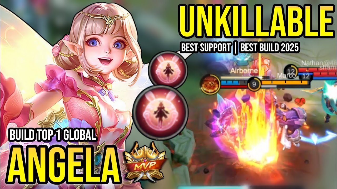 ANGELA BEST BUILD 2025 | BUILD TOP 1 GLOBAL ANGELA GAMEPLAY | MOBILE ...