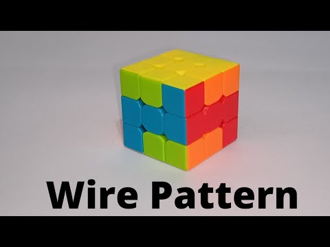 Make a Wire Pattern on Rubik's Cube without Algorithm - YouTube