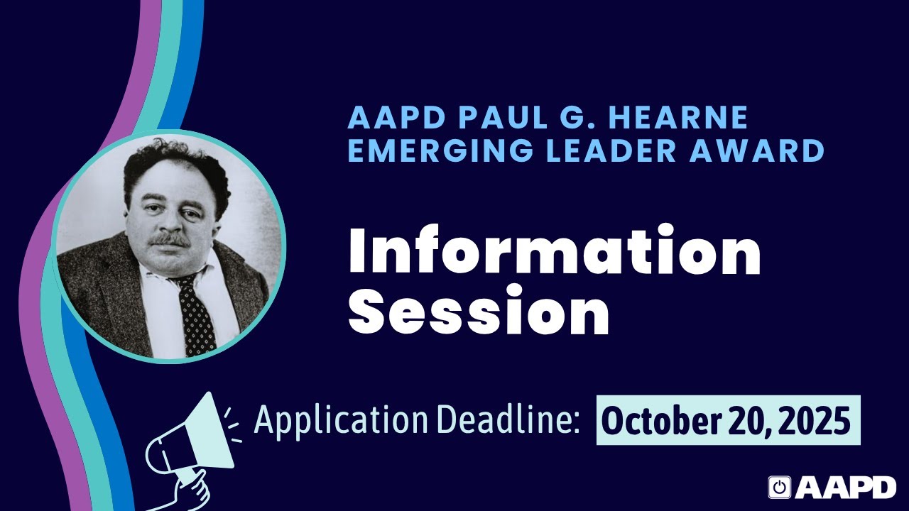 2026 AAPD Paul G. Hearne Emerging Leaders Award Information Session ...