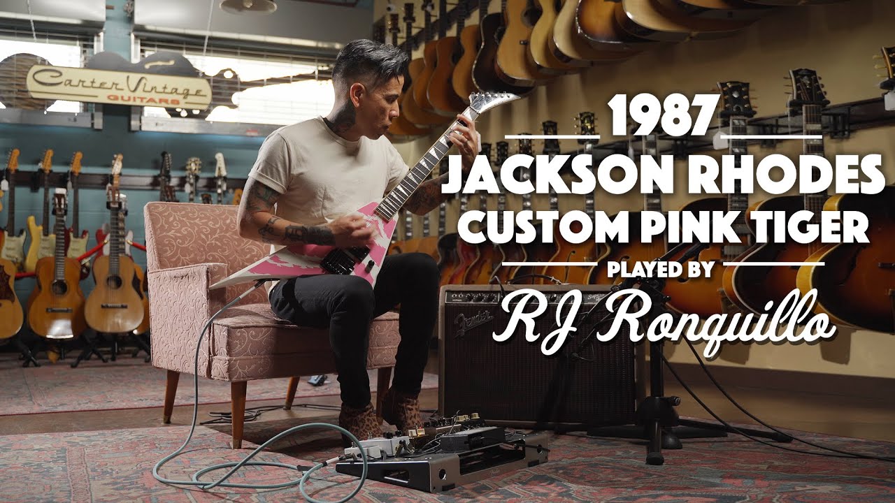 1987 Jackson Rhodes Custom Pink Tiger Played by RJ Ronquillo - YouTube