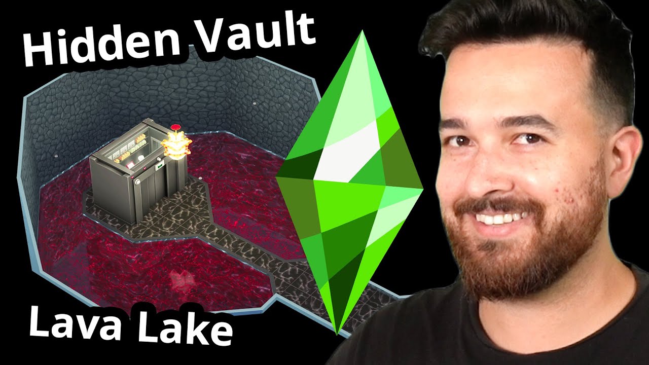I built a secret underground vault for my stolen objects (Sims 4) - YouTube