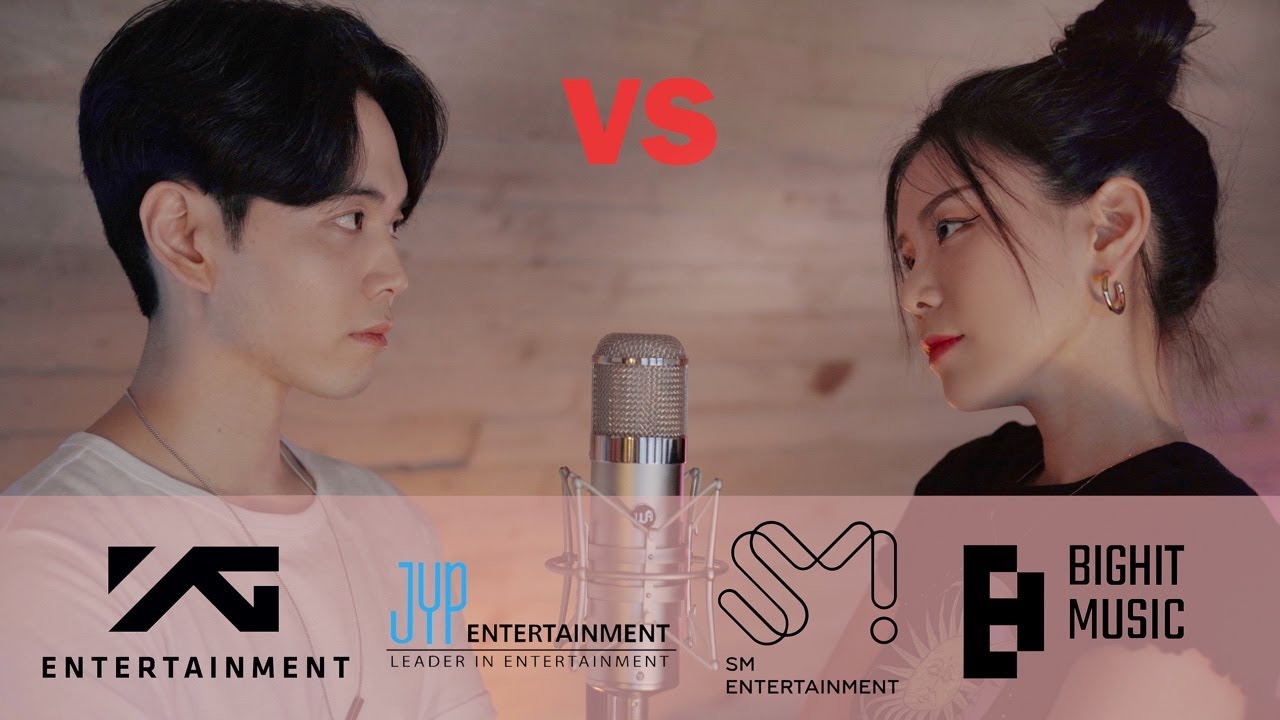 우리나라 대형 기회사들의 대결 (feat. SM vs Bighit vs YG vs JYP) / K-POP Ent. SING OFF vs. NIDA - YouTube