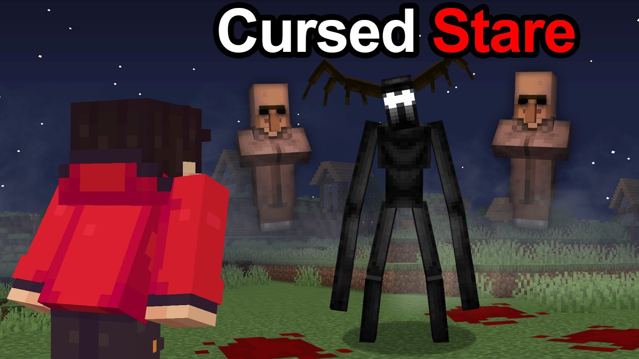 We Found The CURSED STARE into Minecraft.. - YouTube