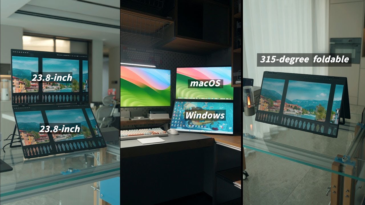 The Future of Monitors: Foldable Dual-Screen Innovation - YouTube