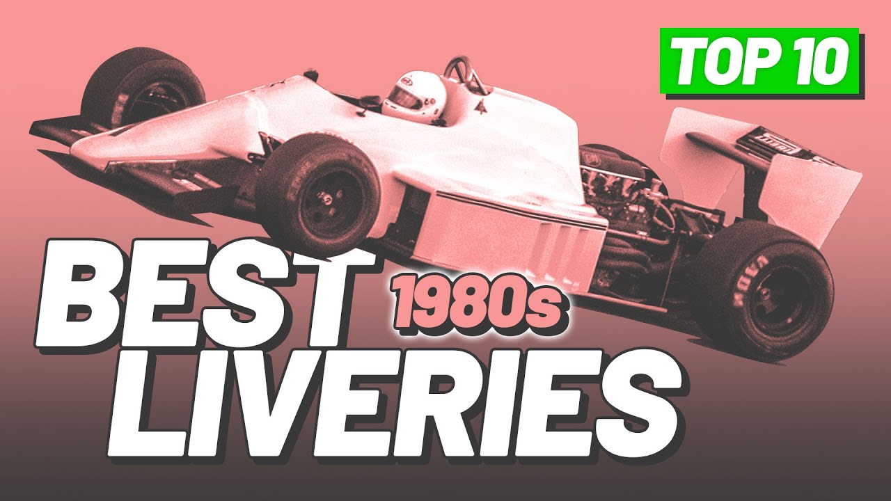 Top 10 BEST Formula 1 Liveries of the 80's - YouTube