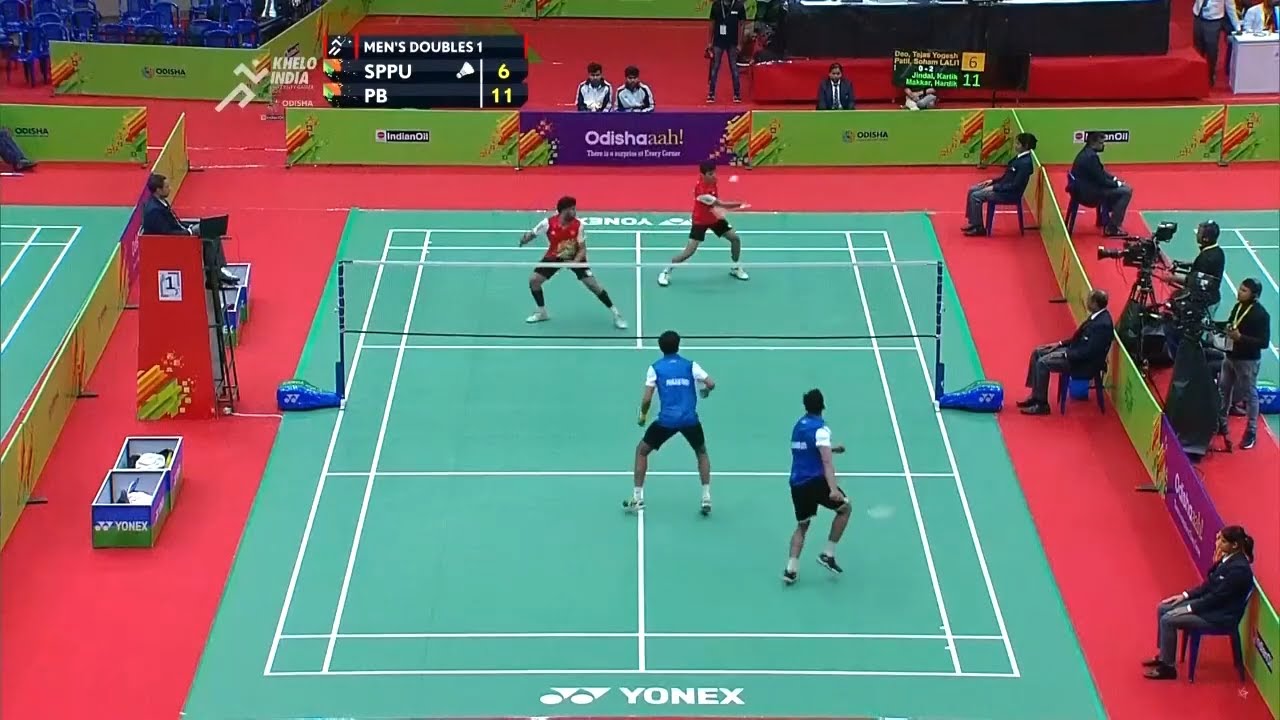 Badminton Men's S-Final - Pune University Vs Panjab University | Khelo ...