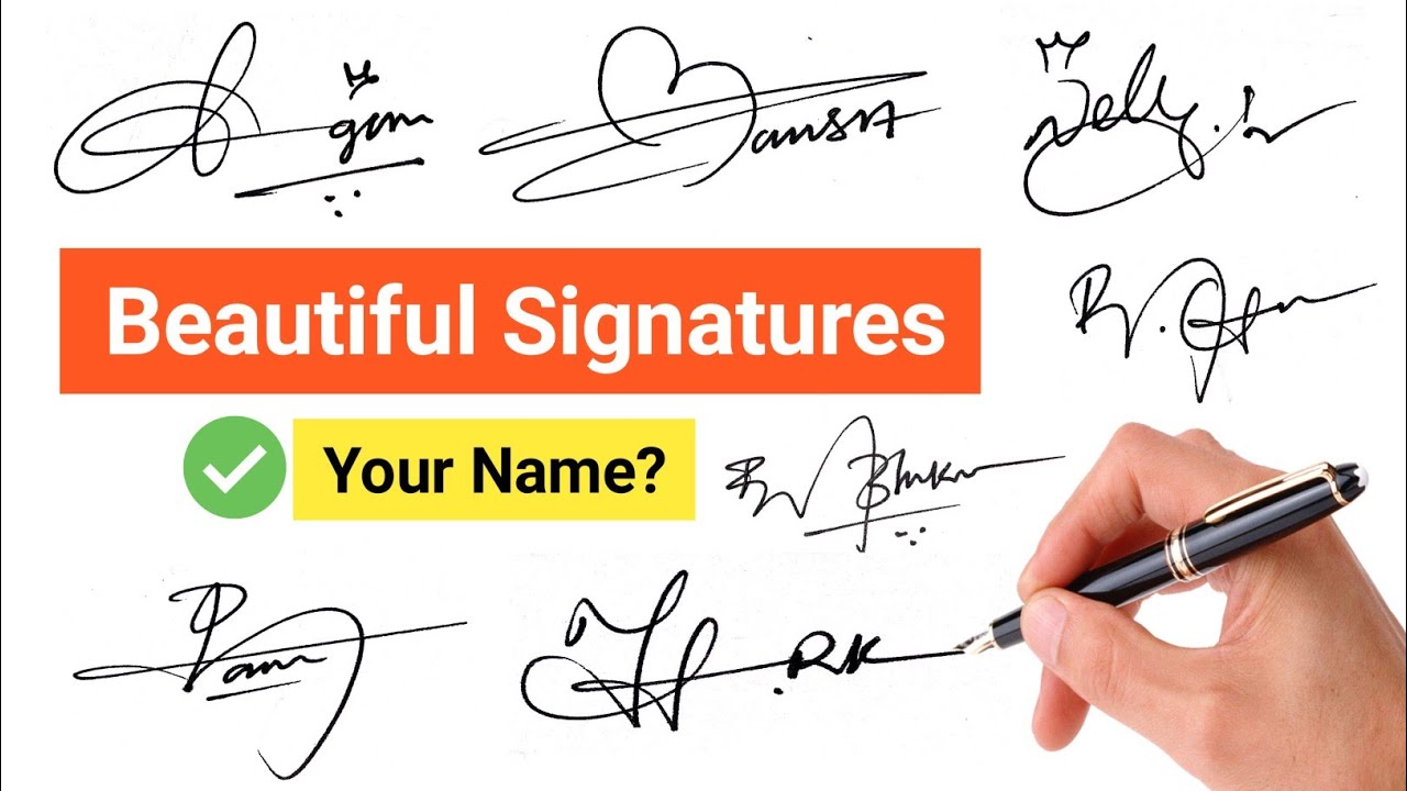 How to Sign Beautiful Signature | Signature Style Of My Name - YouTube
