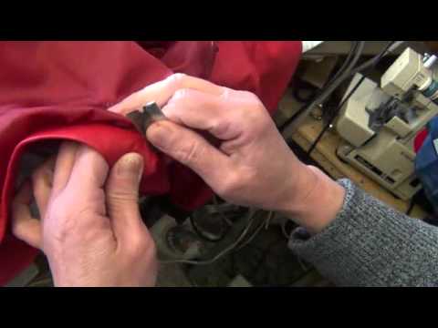 SEWING BY LOAN SF HOW TO REPAIR LINING LEATHER JACKET PART 1 - YouTube