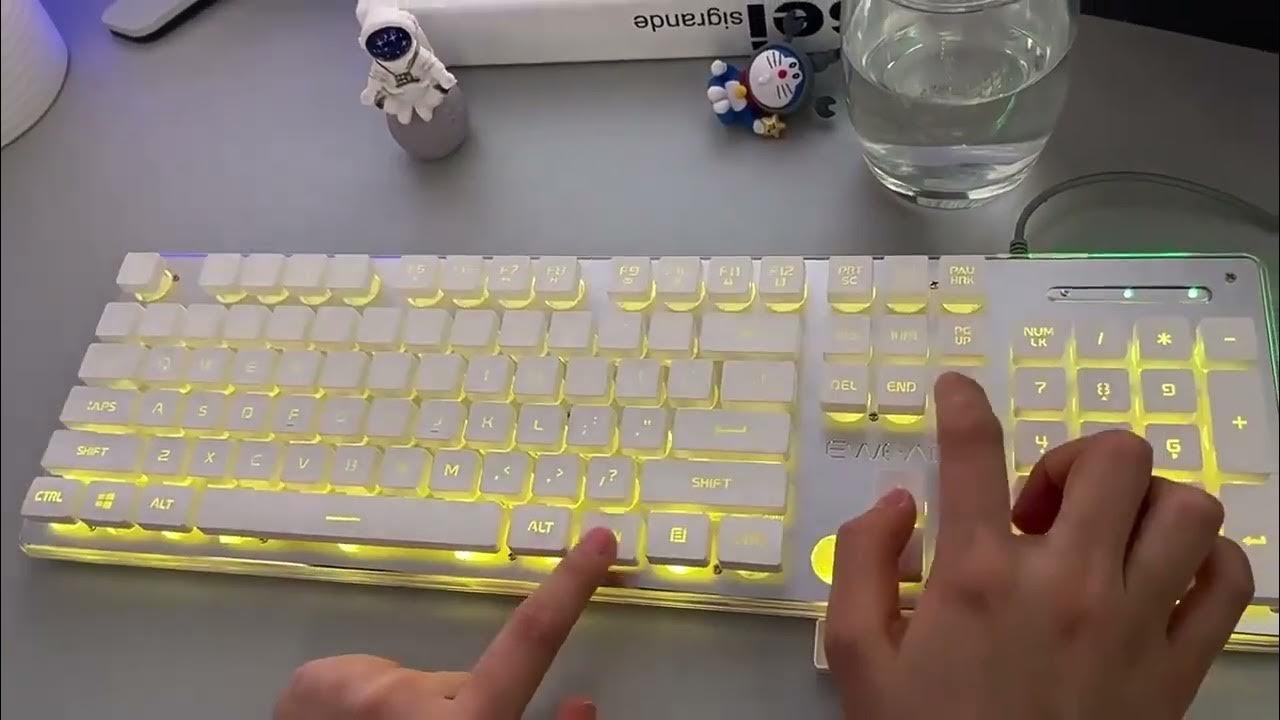 EWEADN X7S Wireless Keyboard Mouse Set RGB Backlight Rechargeable - YouTube