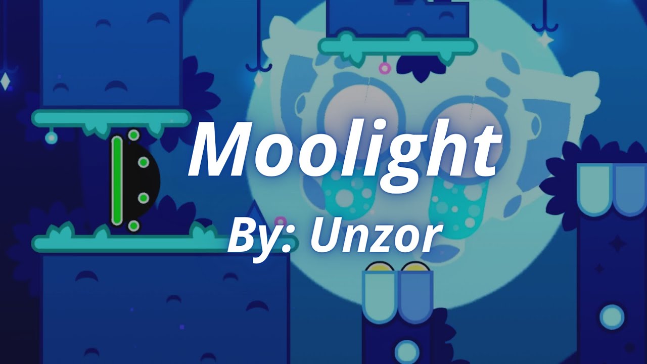 #5 Moonlight By: Unzor - Epic hard level - Geometry Dash - YouTube