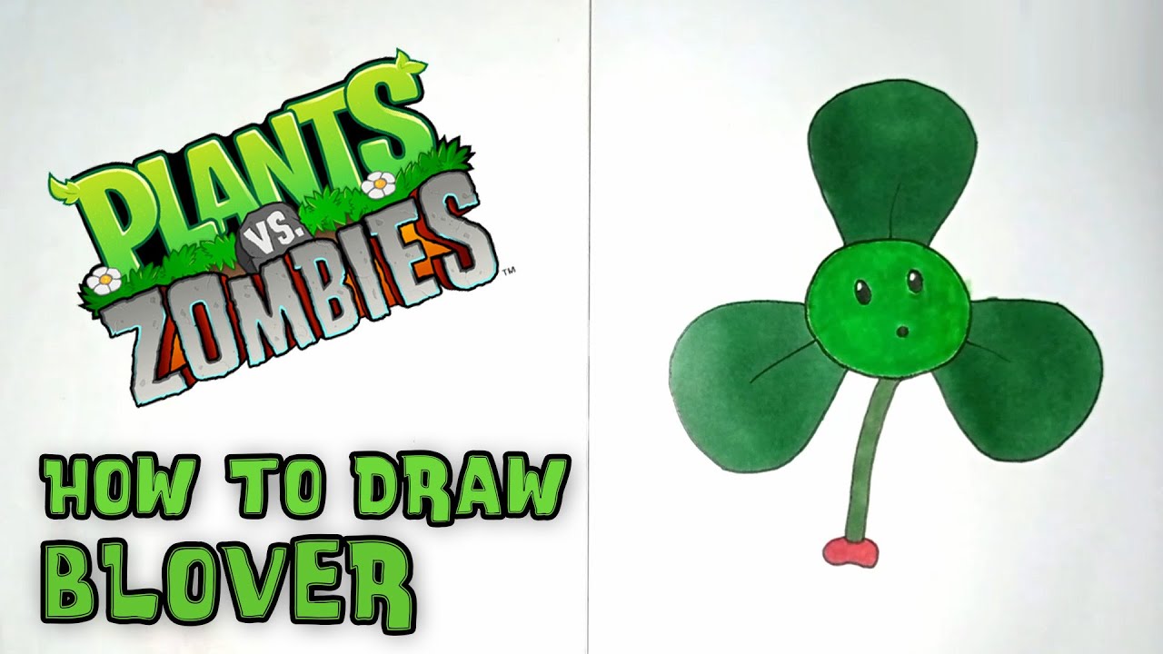 How to Draw Blover - Plants vs Zombies - YouTube